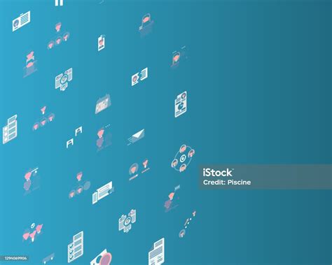 배경으로 인적 자원 아이콘이 많은 Hr 배너 벡터에 대한 스톡 벡터 아트 및 기타 이미지 벡터 비즈니스 사람들 Istock