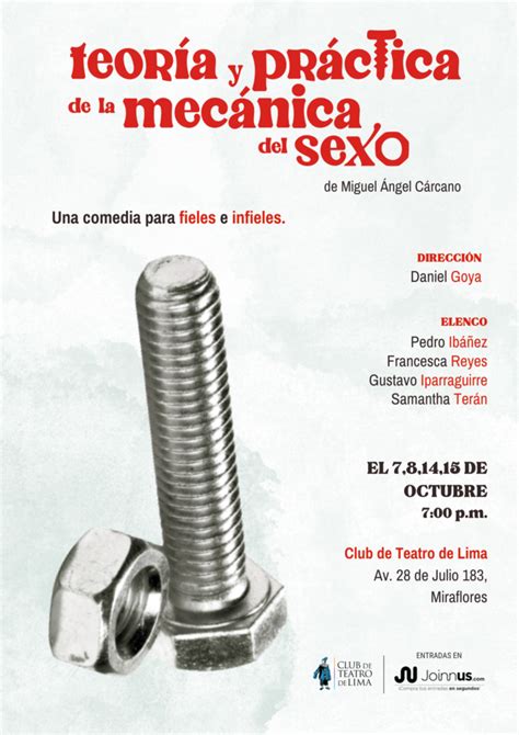Director Daniel Goya Estrena “teoría Y Práctica De La Mecánica Del Sexo