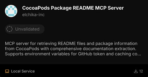 CocoaPods Package README MCP Server LobeHub