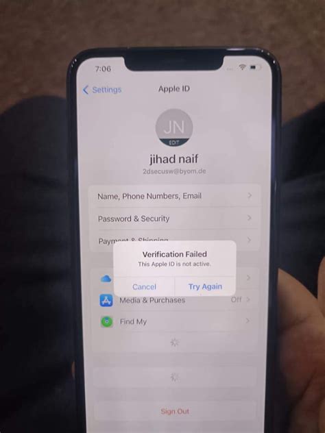 This Apple Id Not Active Apple Community