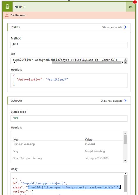Power Automate Filter Graph Api Call Microsoft Qanda