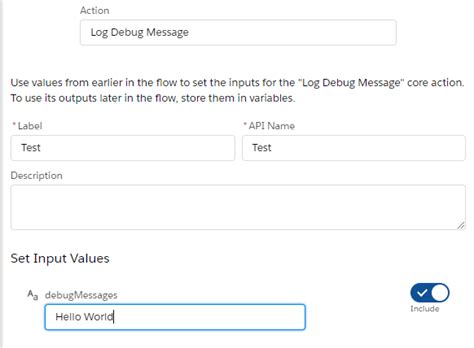 Log Flow Messages To Debug Logs