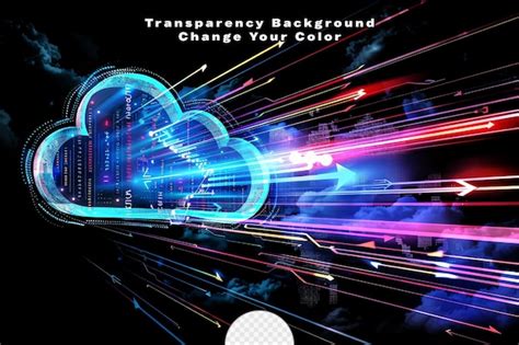 Cloud Computing Technology Concept Transfer Database To Cloud Premium Ai Generated Psd