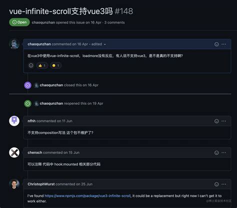 造个轮子！vue3版无限滚动加载vue3版无限滚动加载组件重写和解读，理解一下`vue Infinite Scroll` 掘金