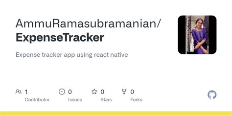 Github Ammuramasubramanian Expensetracker Expense Tracker App Using React Native