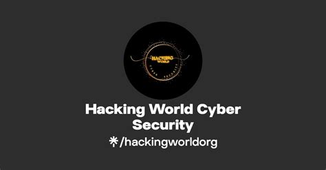 Hacking World Cyber Security Instagram Facebook Linktree