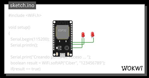 Access Point ESP32 Wokwi ESP32 STM32 Arduino Simulator