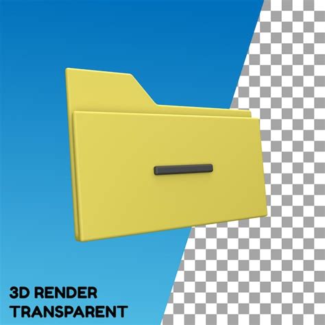 Premium Psd 3d Delete Folder Icon