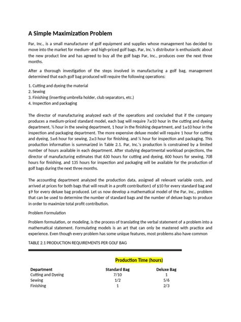 A Simple Maximization Problem Pdf