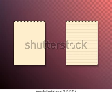Illustration Vector Notepad Set Realistic Vector Stock Vector Royalty