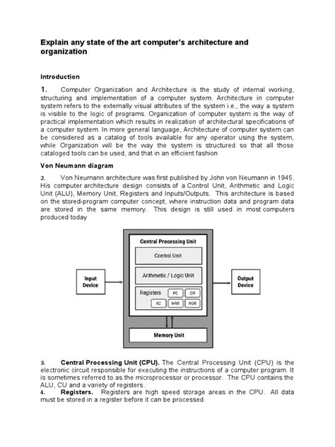Computer Architecture And Organization Pdf Central Processing Unit