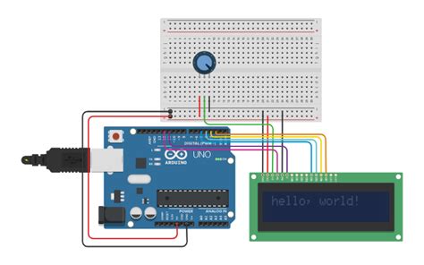 Circuit Design Liquid Crystal Blink Tinkercad