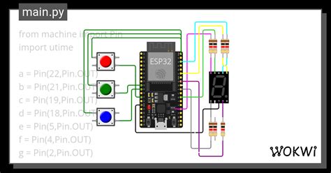Sensor 7 Segmentos Wokwi ESP32 STM32 Arduino Simulator
