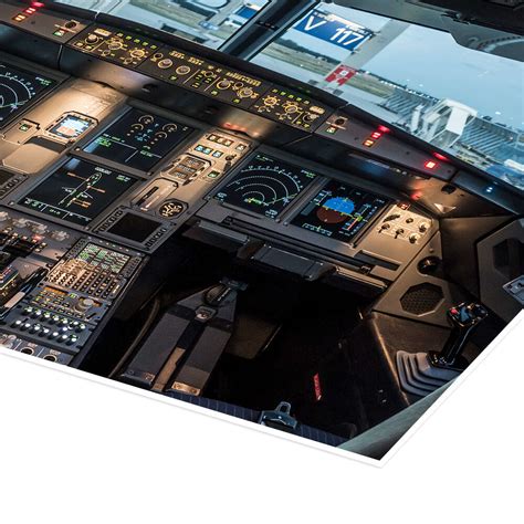 Airbus A320 Cockpit Poster Airbus A319 A320 A321 Cockpit Poster