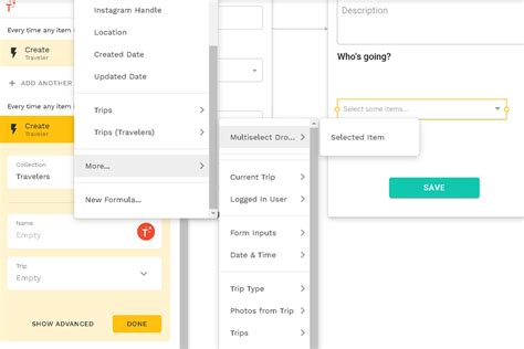 Multiselect Dropdown Bug Database Adalo