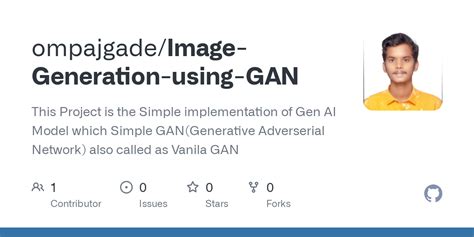 Github Ompajgadeimage Generation Using Gan This Project Is The Simple Implementation Of Gen