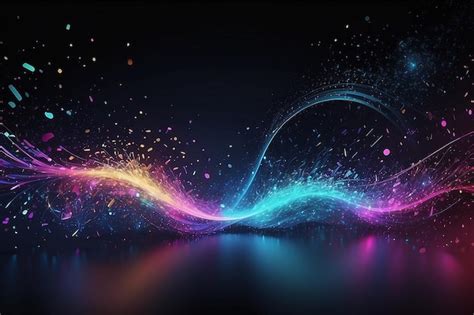 Premium Photo Background Abstract Technology Particle