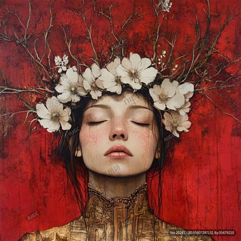Ai创作图丙烯画人物 日本数码艺术 唯美人物油画 超写实油画 油画质地手绘人物 超写实主义 刺桐花女插画 艺术气息的女孩 写实唯美插画 丙烯画插画 数字油画插画设计 超写实插画 人物装饰画原创