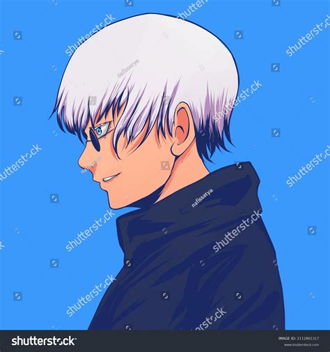 Ilustrasi Stok Gojo Satoru Fanart Anime Jujutsu Kaisen 2112861317
