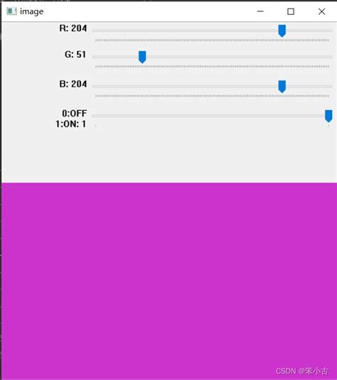 Opencv学习——实现滑动条式调色板cv2createtrackbar Csdn博客