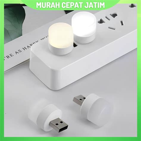 Jual Lampu Led Bulat Lampu Tidur Usb Putih Warm White Lampu Emergency Tanpa Listrik Terang