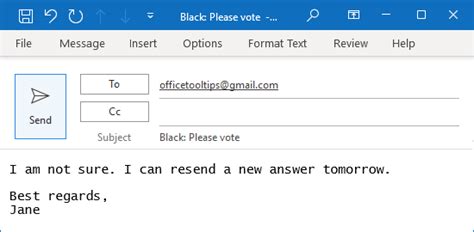 How To Add And Use Voting Buttons In Outlook Microsoft Outlook