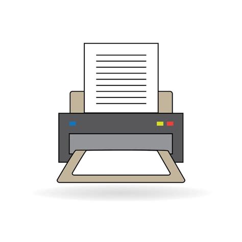 Premium Vector Printer Illustration
