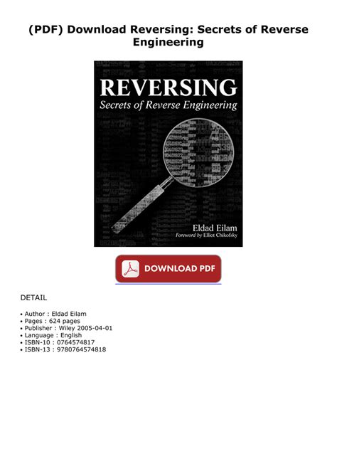 PDF Download Reversing Secrets Of Reverse Engineering By Knopenfabriek Flipsnack