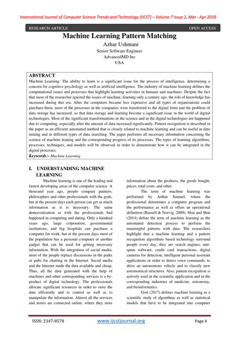 Pdf Machine Learning Pattern Matching