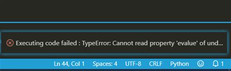 cell debugger error cannot read property evalue of undefined · issue 3046 · microsoft vscode