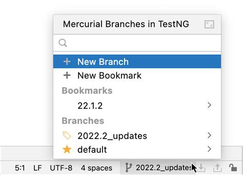 manage mercurial branches and bookmarks aqua documentation