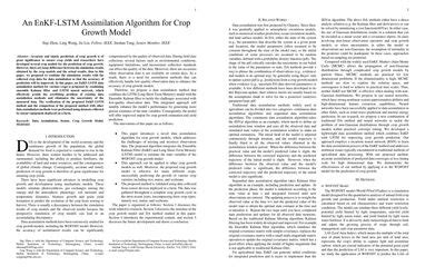 An EnKF LSTM Assimilation Algorithm For Crop Growth Model Papers With