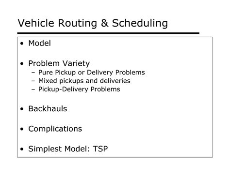Vehiclerouting Human Resource Chapter Exercise Solution Vehicle Routing Scheduling