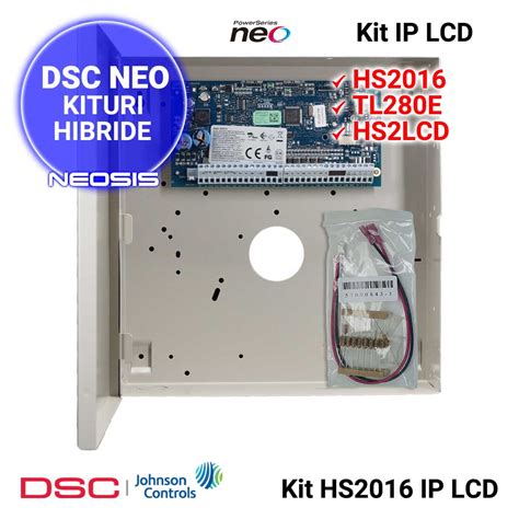 Kit DSC Neo HS2016 Cu Internet Si Tastatura LCD Neosis Ro