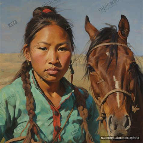 Ai创作图蒙古女孩插画 蒙古族水彩 布朗族女孩 布朗族少女 手绘蒙古女孩 中国写实油画家主题 印第安人物油画 写实人物绘画 少数民族蒙古族女孩 蒙古女人像 布面油画肖像 阿拉善手绘阿拉善油画