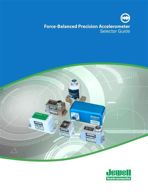 Force Balance Accelerometers Jewell Instruments