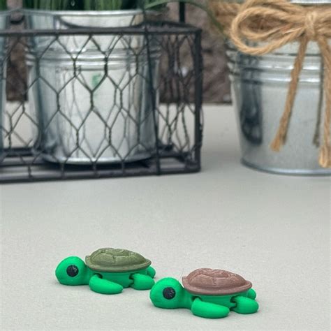 3d Printed Turtle Fidget Etsy