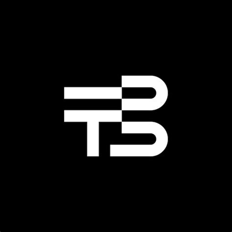 Premium Vector Letter Tb Monogram Logo Geometric Abstract