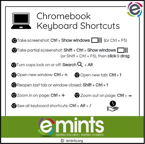 Tip Keyboard Shortcuts Chromebook
