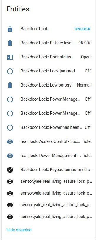 Zwave Js Showing Too Many Entities For Lock Z Wave Home Assistant Community