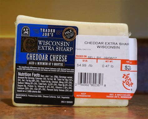 Trader Joes Sharp Cheddar Cheese