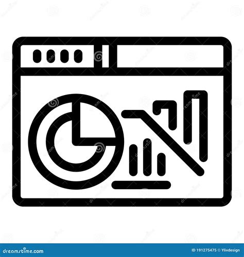 web page trader icon outline style stock vector illustration of