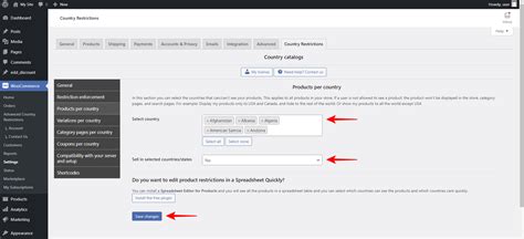 Woocommerce Restrict Products By Shipping Or Billing Country