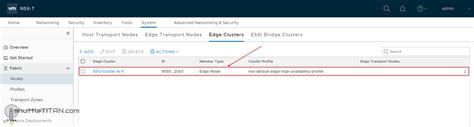 Nsx T Installation Series Step 12 Create An Nsx Edge Cluster