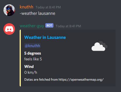 GitHub Axelmy Discord Weather Bot A Bot That Displays Informations About The Weather For A