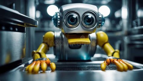 Robotic Kitchen Assistant in Action Stock Photo - Image of intelligence ...