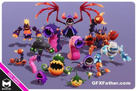 Unity Asset Monsters Ultimate Pack 04 Cute Series V10 Gfxfather