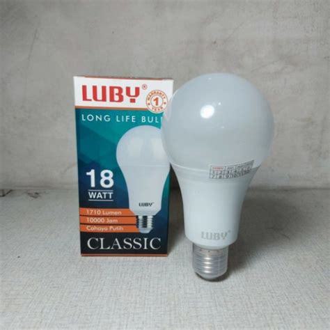 Jual Lampu Bohlam LED Bulb LUBY Classic Watt W Shopee Indonesia
