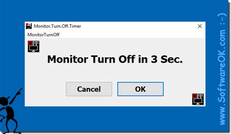 Monitor Turn Off Timer OK Switch Off The Monitor After The Time Has Elapsed