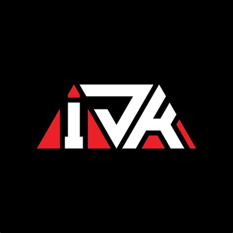 Ijk Diseño De Logotipo De Letra Triangular Con Forma De Triángulo Ijk